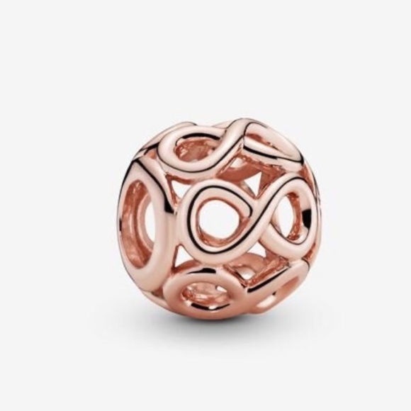 Pandora | Jewelry | Retired Pandora Rose Gold Openwork Infinity Charm ...